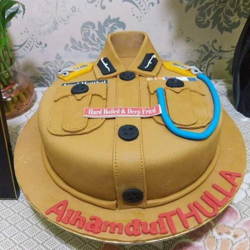 Police Uniform Theme Fondant Cake Delivery in Delhi NCR - ₹2,349.00 ...